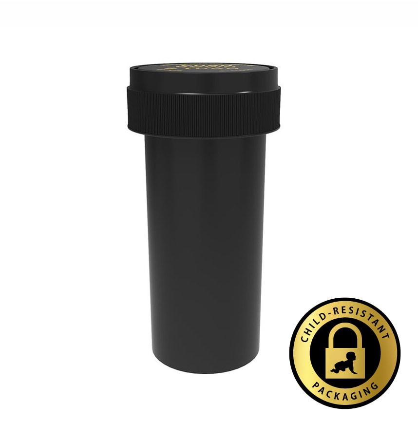 30 Dram Black Child resistant Push & Turn Reverse Cap Bottles – 190ct ...