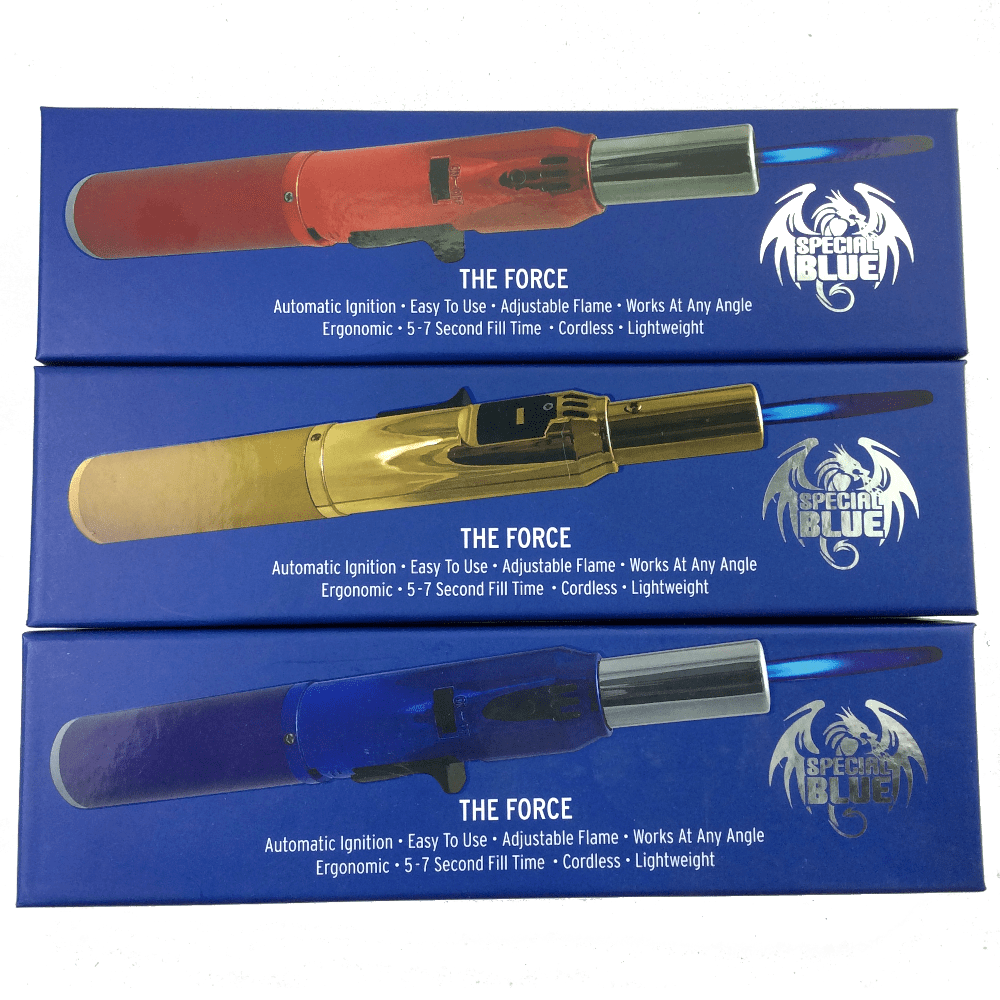 SPECIAL BLUE THE FORCE TORCH – BONGSKING USA