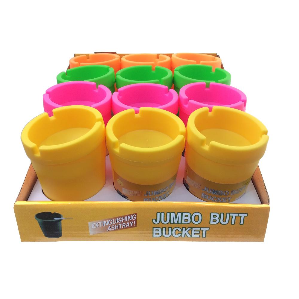 BUTT BUCKET NEON ASHTRAY (12 CT) – BONGSKING USA