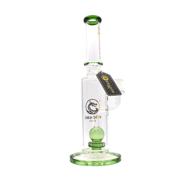 DRAGON GLASS 14″ STRAIGHT TUBE WITH SHOWER HEAD RECYCLER WATER PIPE ...